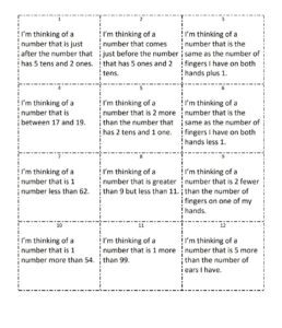 Extend the Counting Sequence - 1st Grade, Activity 159