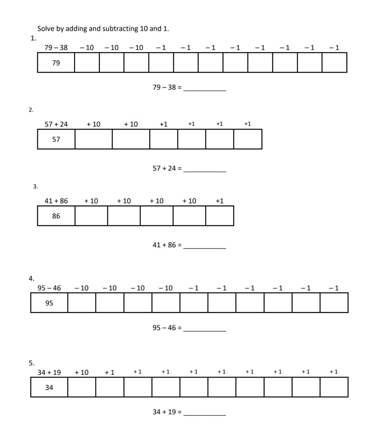 Addition and Subtraction Problems Solving - 2nd Grade, Activity 13